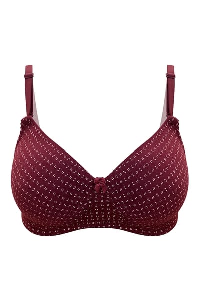 Buy Padded Non-Wired Full Coverage Printed Multiway T-shirt Bra in ...