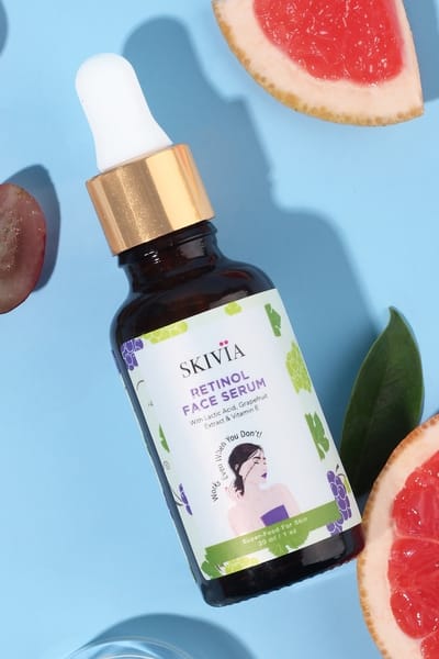 Buy Skivia Retinol Face Serum with Lactic Acid & Vitamin E - 30 ml Online
