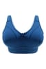 Buy Non-Padded Non-Wired Full Figure Bra in Royal Blue - Cotton Online ...