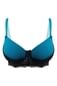 Buy Padded Underwired Full Cup Multiway Bra in Turquoise Blue Online ...