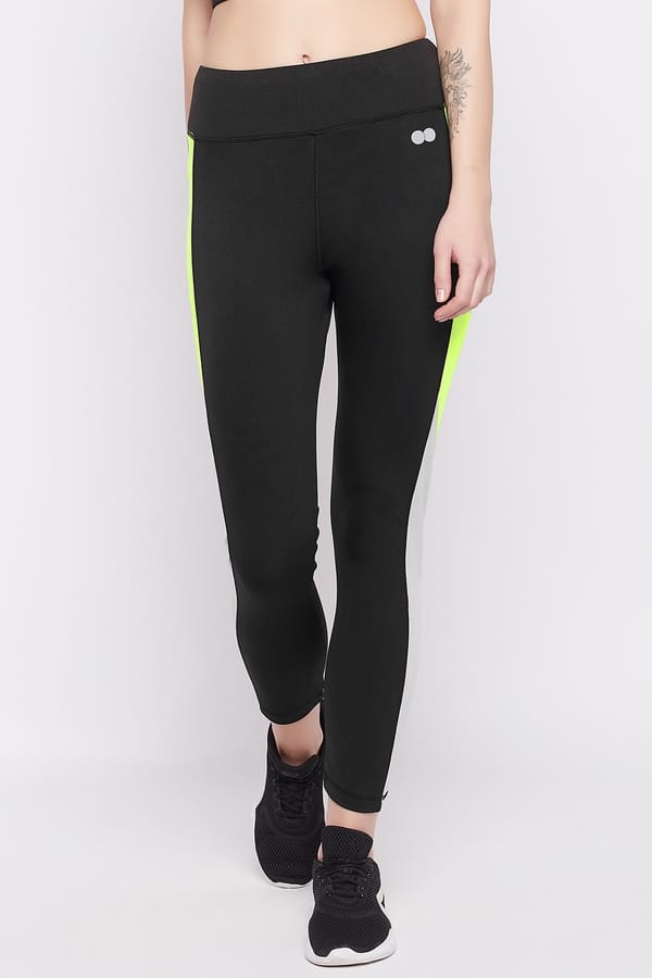Buy Snug Fit High Rise Active Tights in Black Online India, Best Prices ...