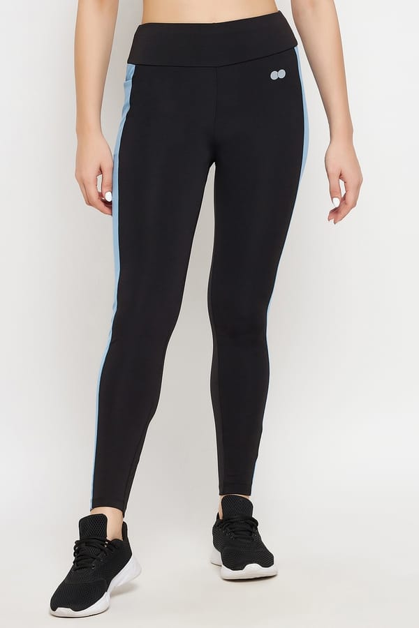 Buy Snug Fit High Rise Active Tights in Black Online India, Best Prices ...