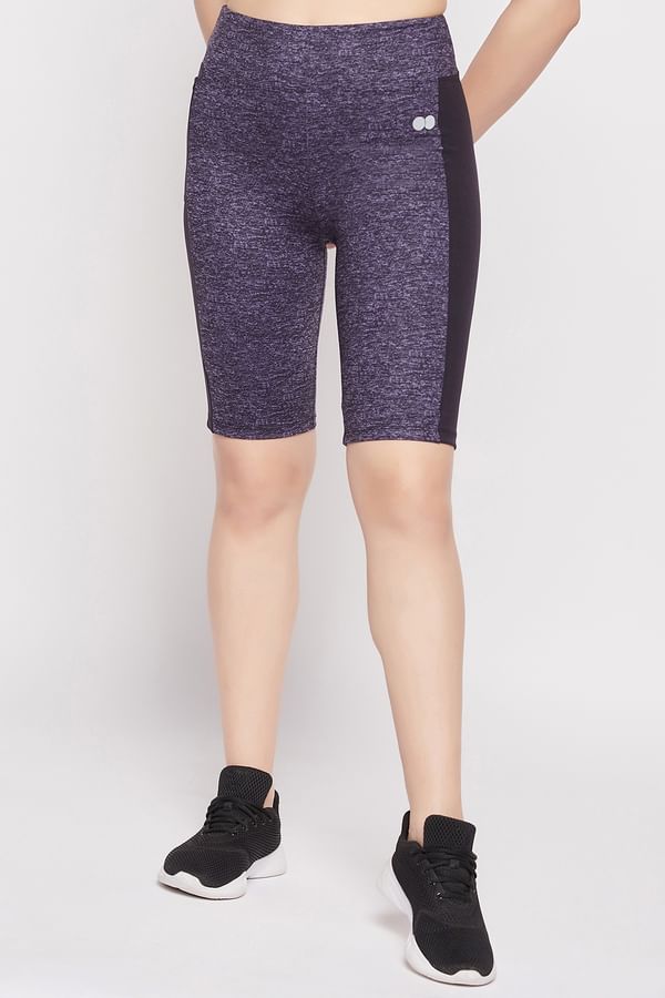 Buy Snug-Fit High-Rise Active Cycling Shorts in Dark Pink Online India, Best Prices, COD ...