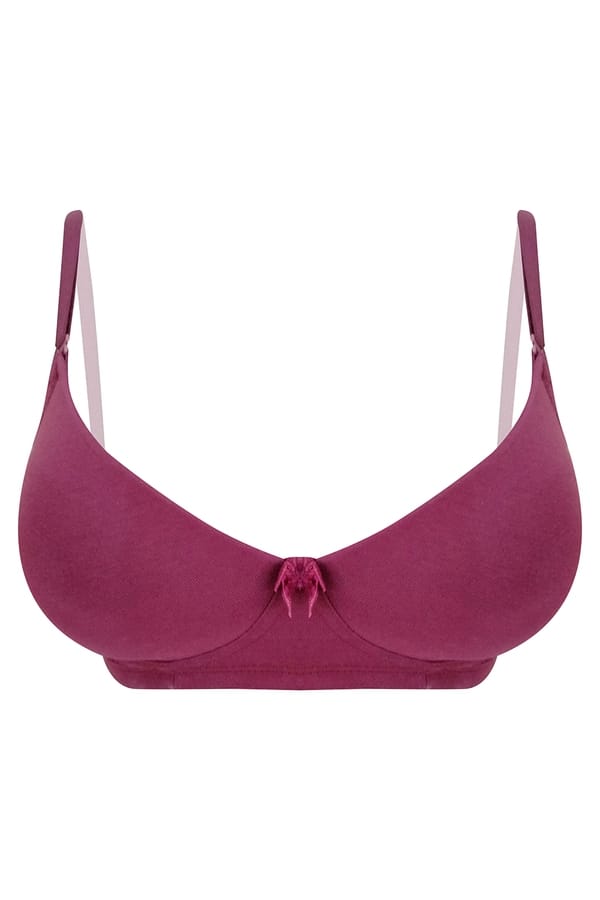 Buy Padded Non-Wired Full Cup Multiway T-shirt Bra in Wine Colour ...