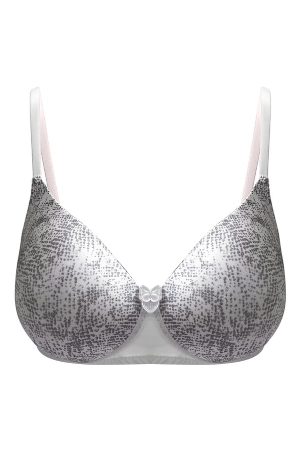 Buy Padded Non-Wired Full Coverage Printed T-Shirt Bra Online India ...