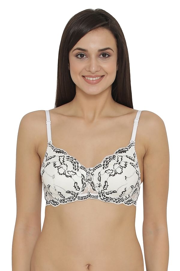 Buy Lace Padded Underwired Multiway Bra In White Online India Best