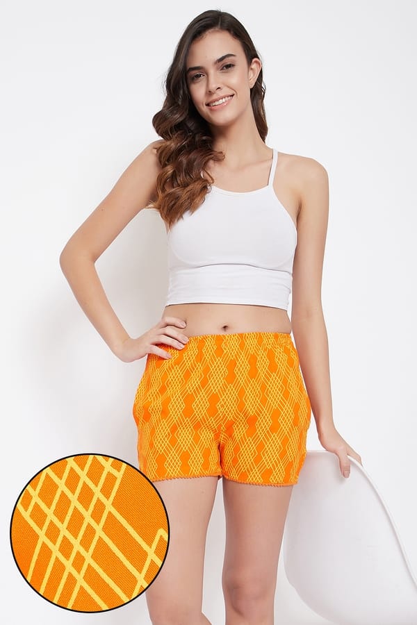Buy Print Me Pretty Boxer Shorts in Orange - 100% Cotton Online India ...