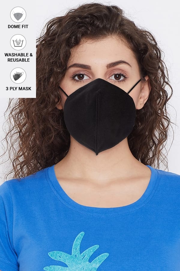 Buy Reusable 3 Layer Dome Fit Face Mask Online India, Best Prices, COD ...