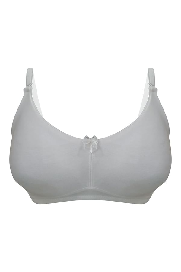 Buy Non-Padded Non-Wired Full Figure Multiway T-shirt Bra in White ...