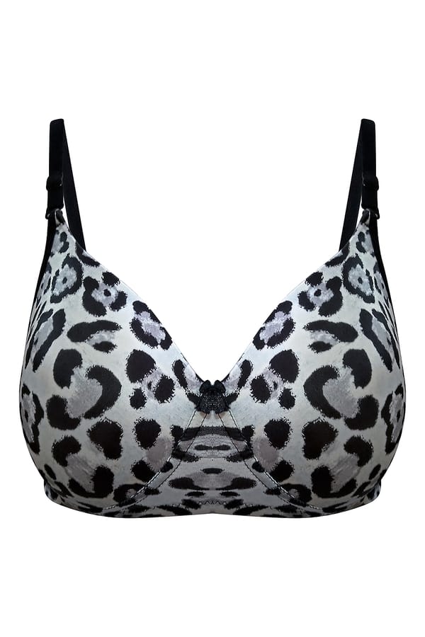 Buy Padded Non-Wired Full Coverage Animal Print Multiway T-Shirt Bra ...