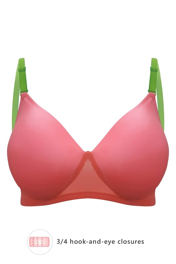 Buy Padded Non-Wired Multiway Bra In Orange Online India, Best Prices ...