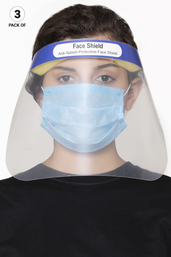 Buy Protective Face Shields (Pack Of 3) EN166/2002 ANSI Z87.1 Online ...