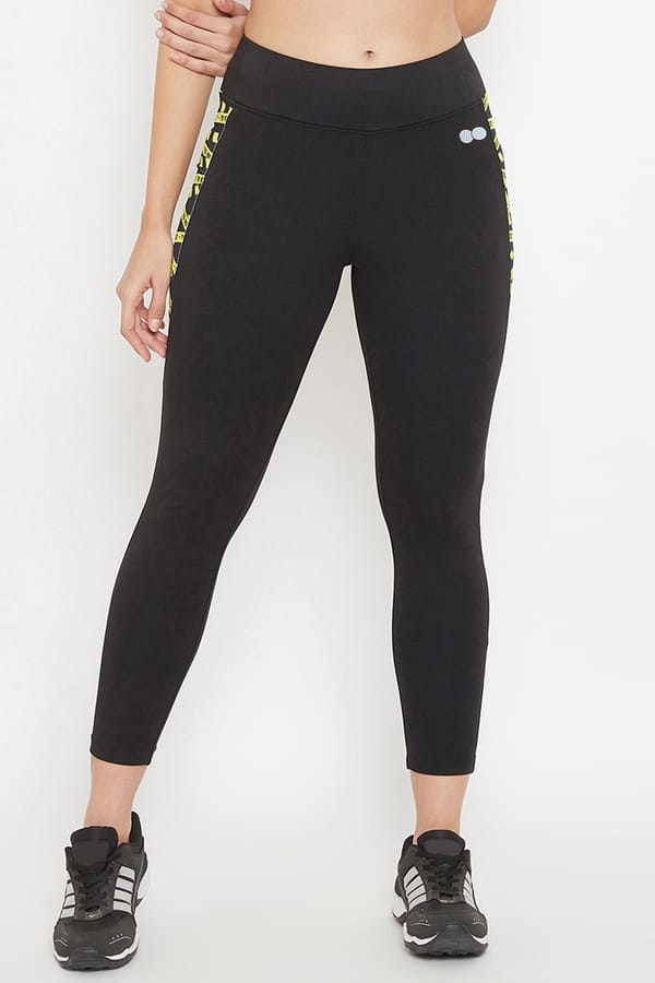 Buy Snug Fit High-Rise Active Tights in Black Online India, Best Prices ...
